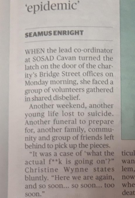 Suicide, “an epidemic within a pandemic”. – Healthaware