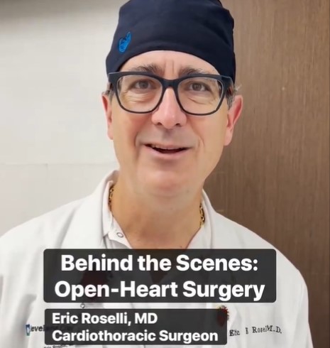 Go inside the operating room for open-heart surgery. Dr. Eric Roselli ...